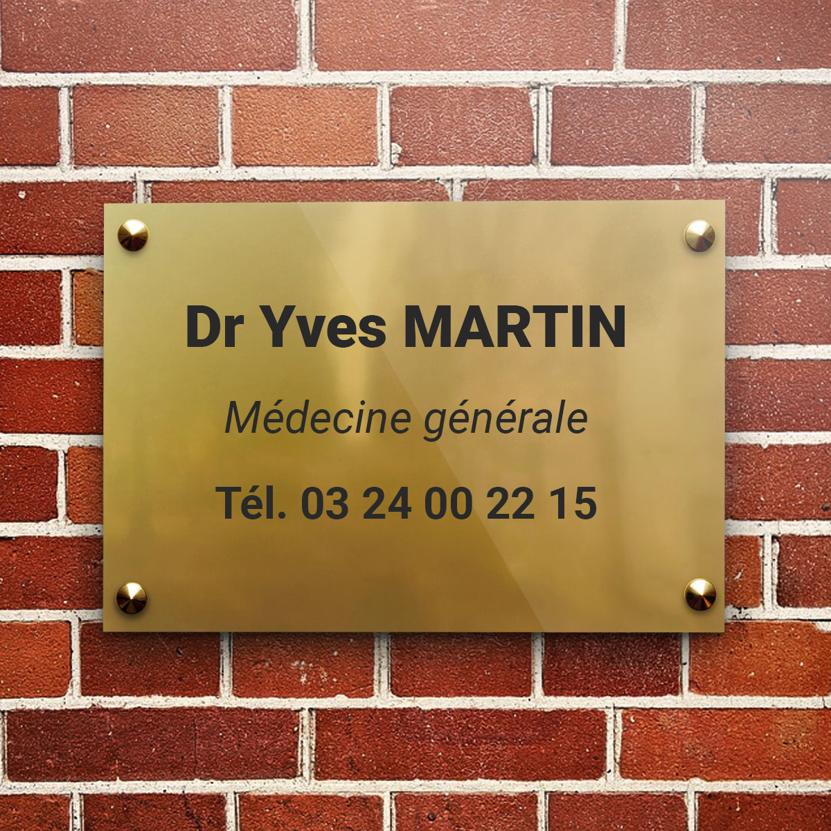 Plaque professionnelle